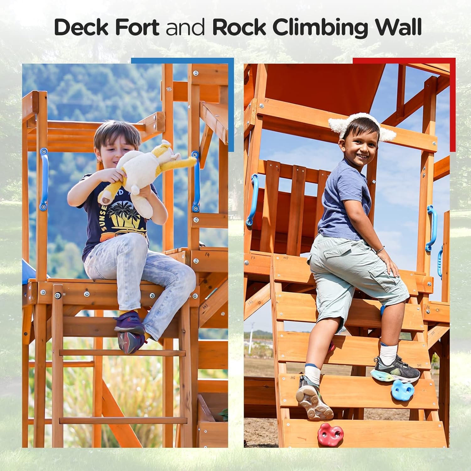 Dolphin Playground Wooden Swing Sets: Fun and Adventure